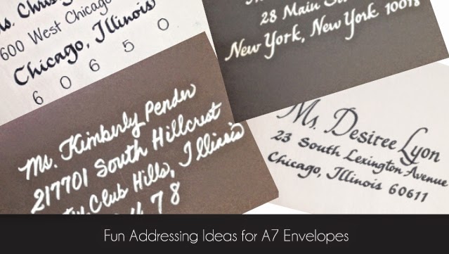 Fun Addressing Ideas for A7 Envelopes - CutCardStock Blog