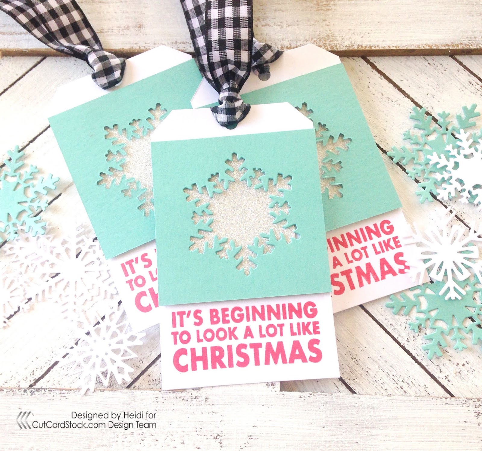 Simple Assembly Line Gift Tags - CutCardStock Blog