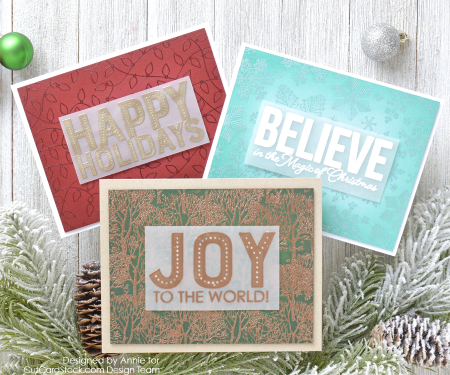 Christmas Card Trio - CutCardStock Blog