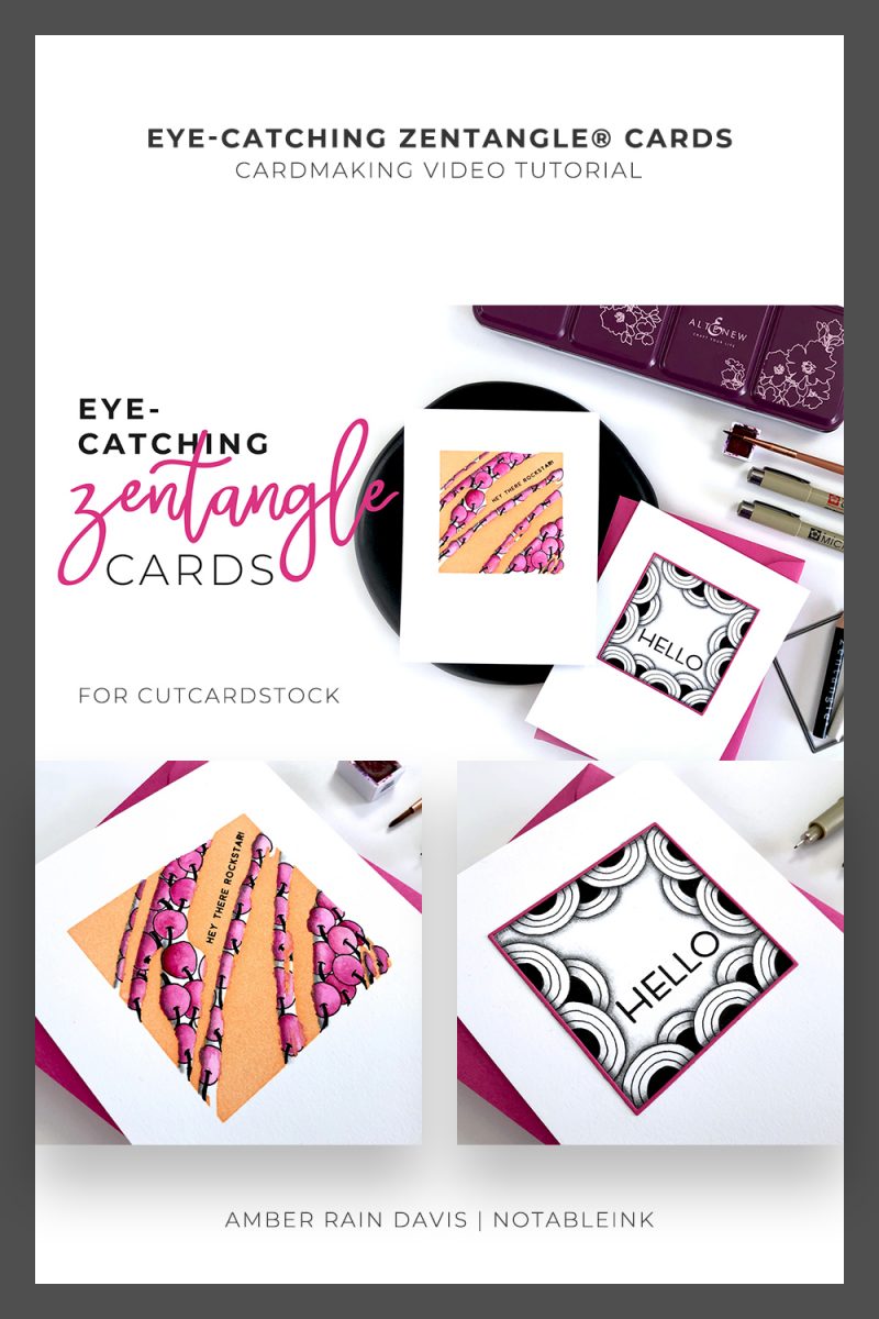 Eye-Catching Zentangle Cards - CutCardStock Blog