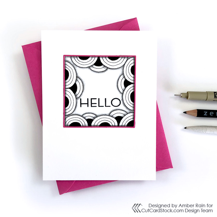 Eye-Catching Zentangle Cards - CutCardStock Blog