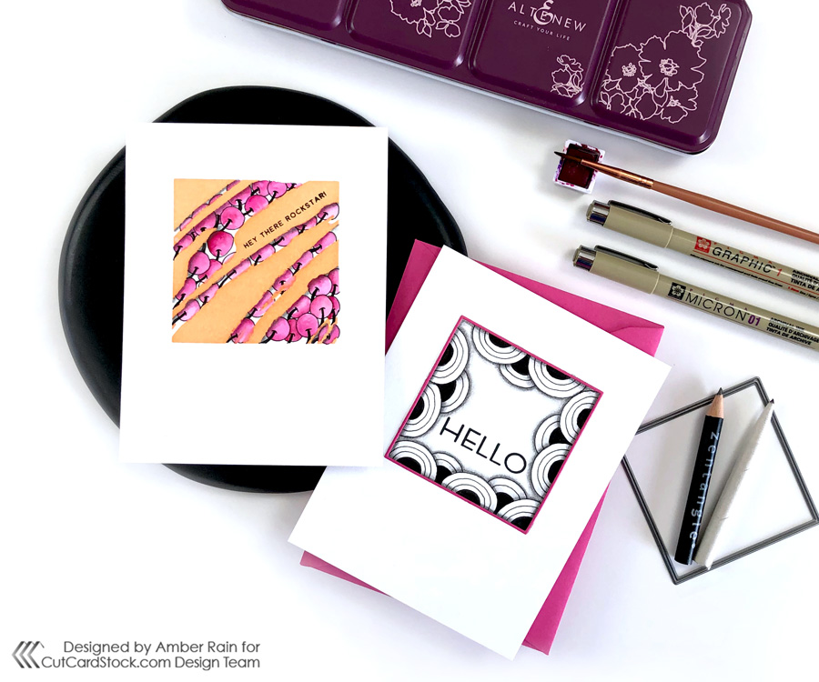 Eye-Catching Zentangle Cards - CutCardStock Blog