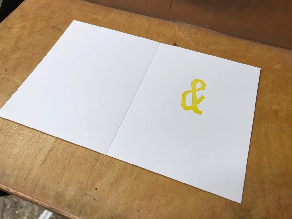 Chromatic Wood Type Greeting Card - CutCardStock Blog