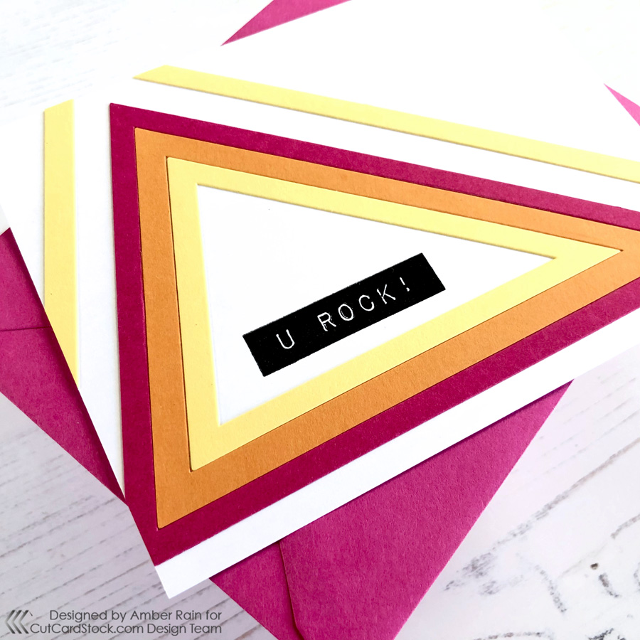 Colorful Stacked Die Cards - CutCardStock Blog