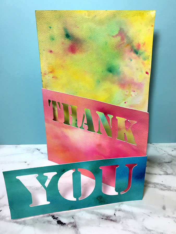 Tri-Fold Thank You Card - CutCardStock Blog