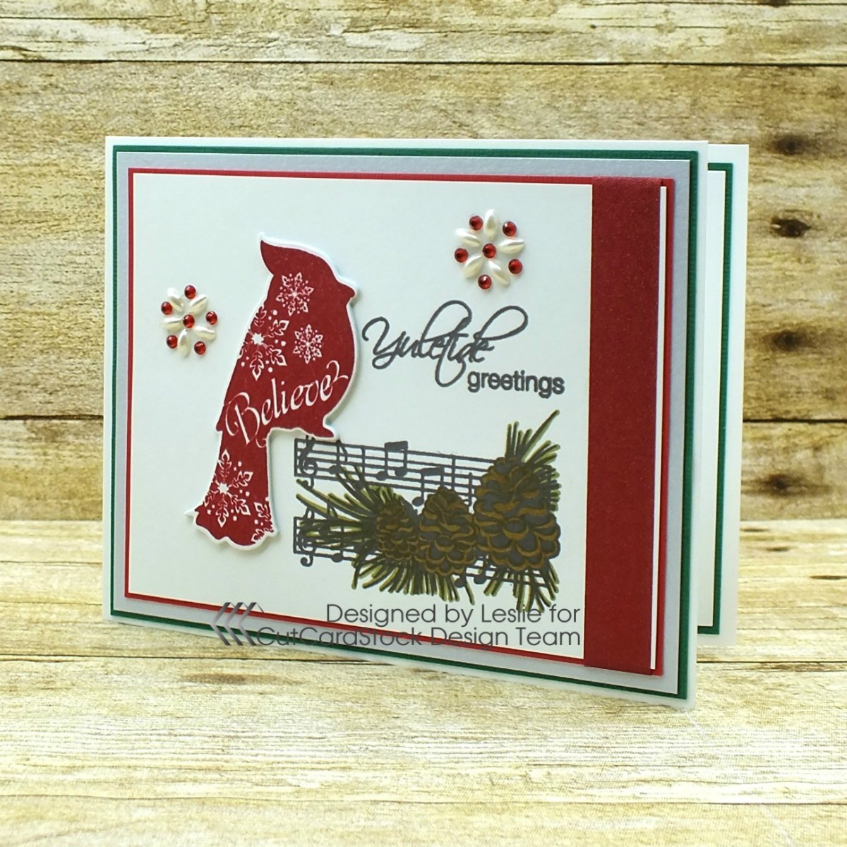 How to create an elegant traditional Christmas card - CutCardStock Blog