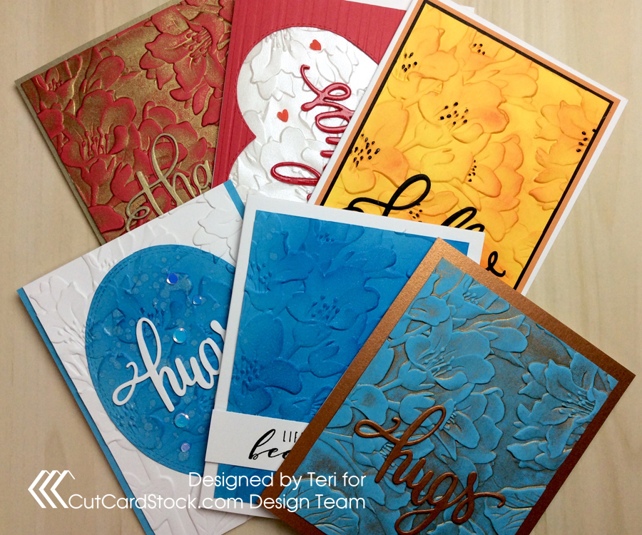 Embossed Card Ideas - CutCardStock Blog