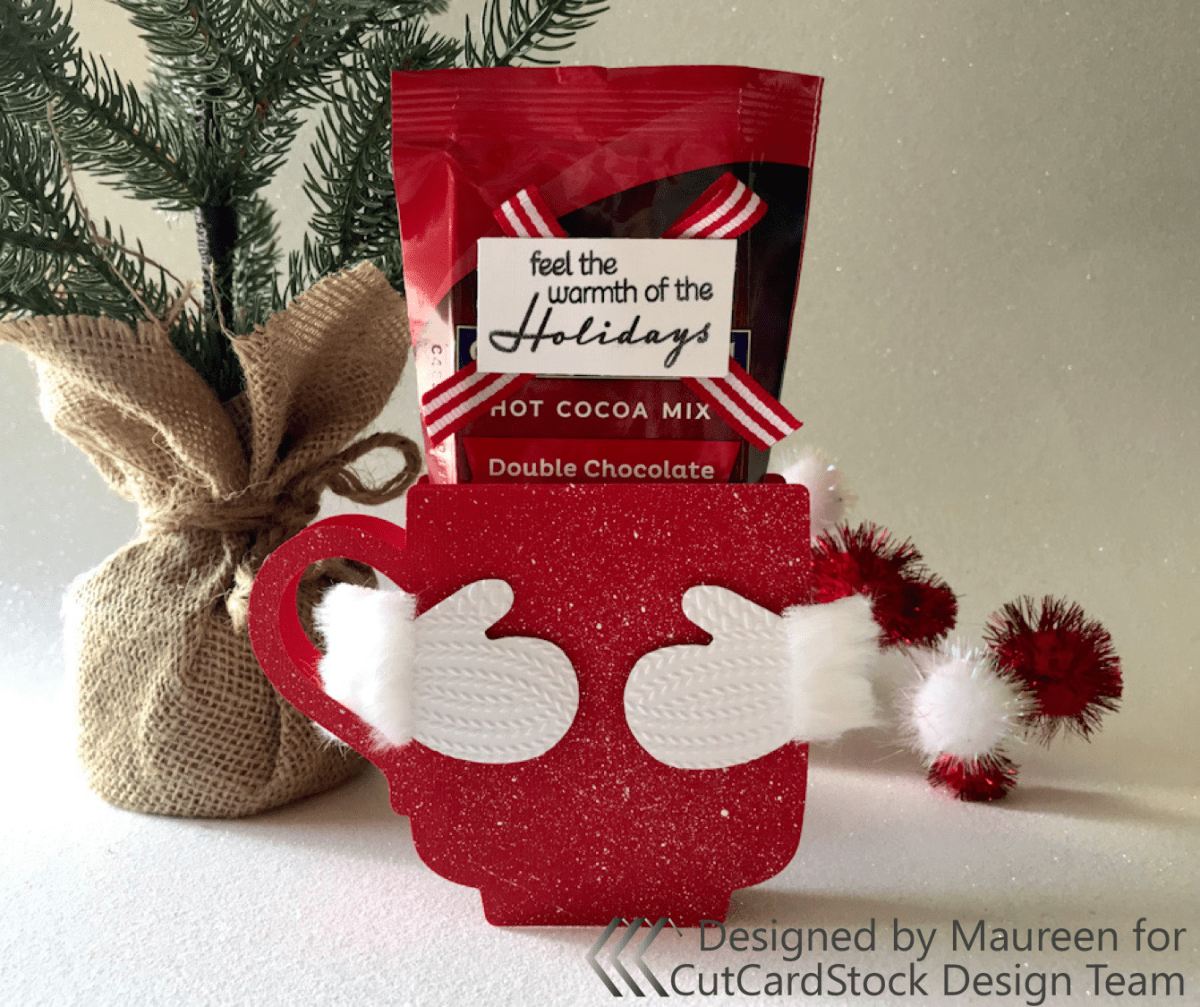 Hot Cocoa Mitten Mugs - CutCardStock Blog