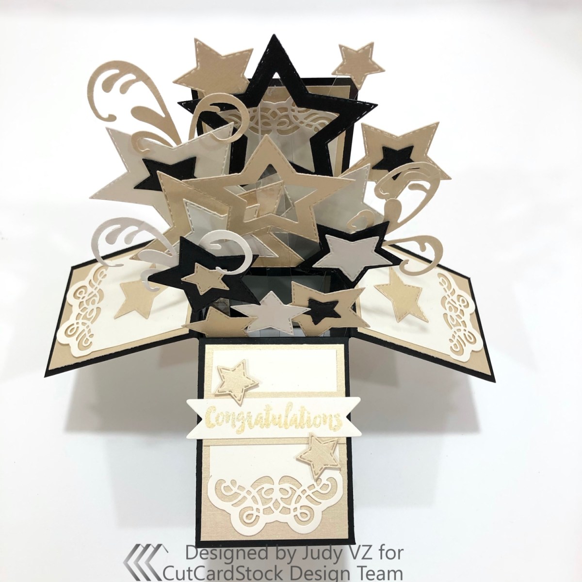 Congratulations Pop-Up Box Card - CutCardStock Blog