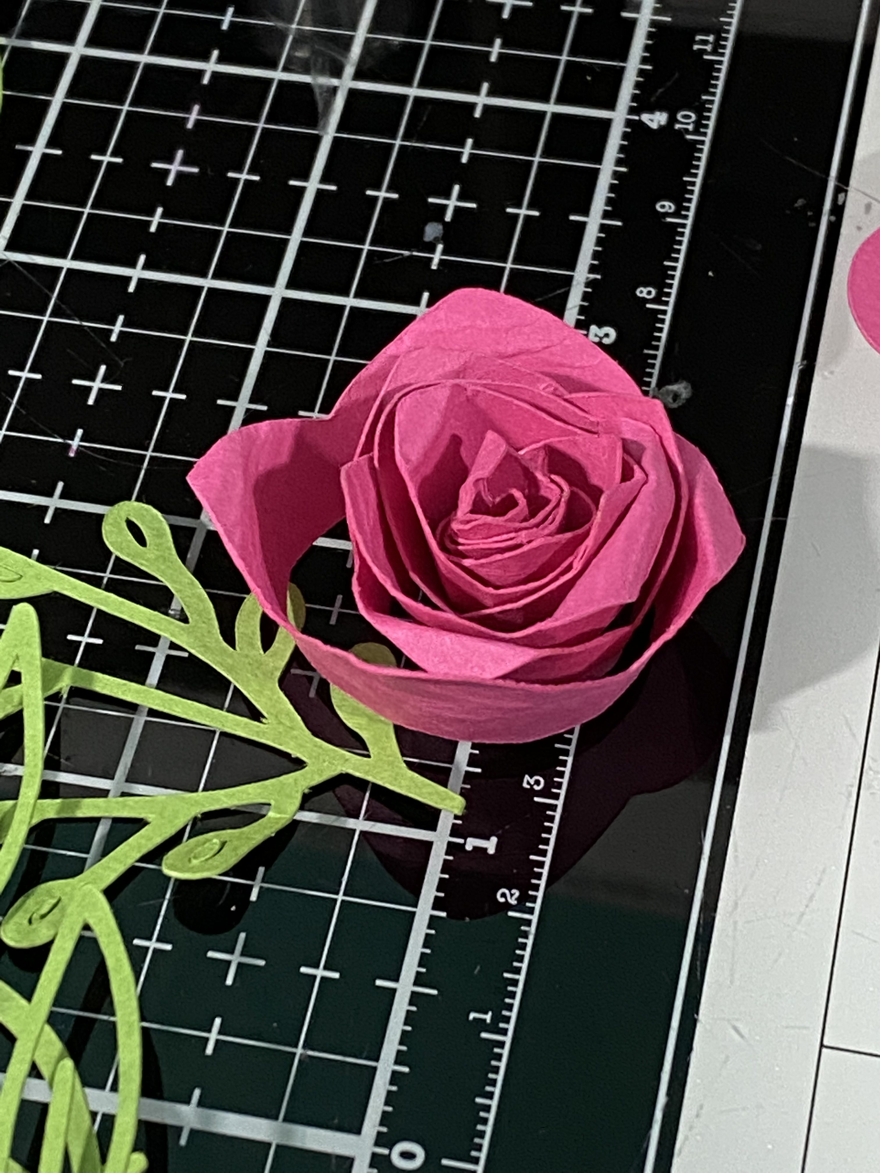 A Beautiful Rolled Flowers Layout - CutCardStock Blog