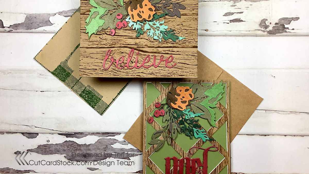 Layered Die Cut Holiday Cards - CutCardStock Blog