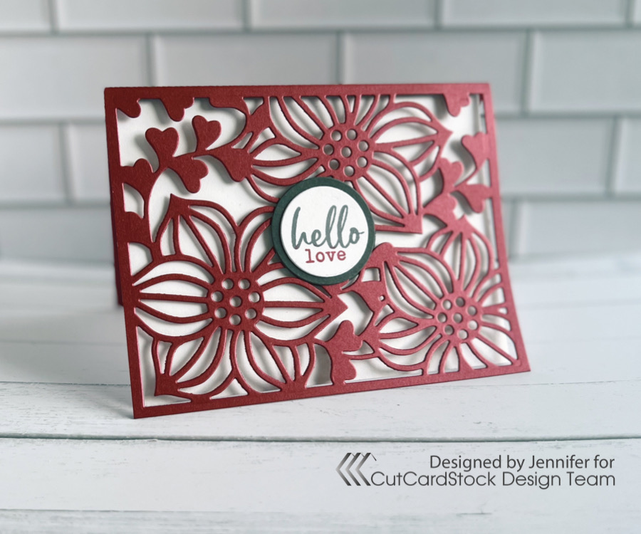 Decorative Die Cut See Through Card - CutCardStock Blog