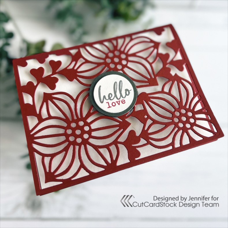 Decorative Die Cut See Through Card Cutcardstock Blog