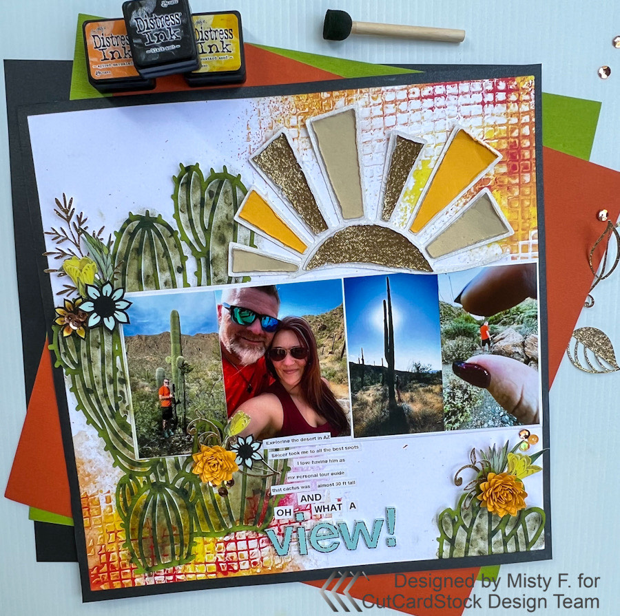 A Golden Desert Layout - CutCardStock Blog