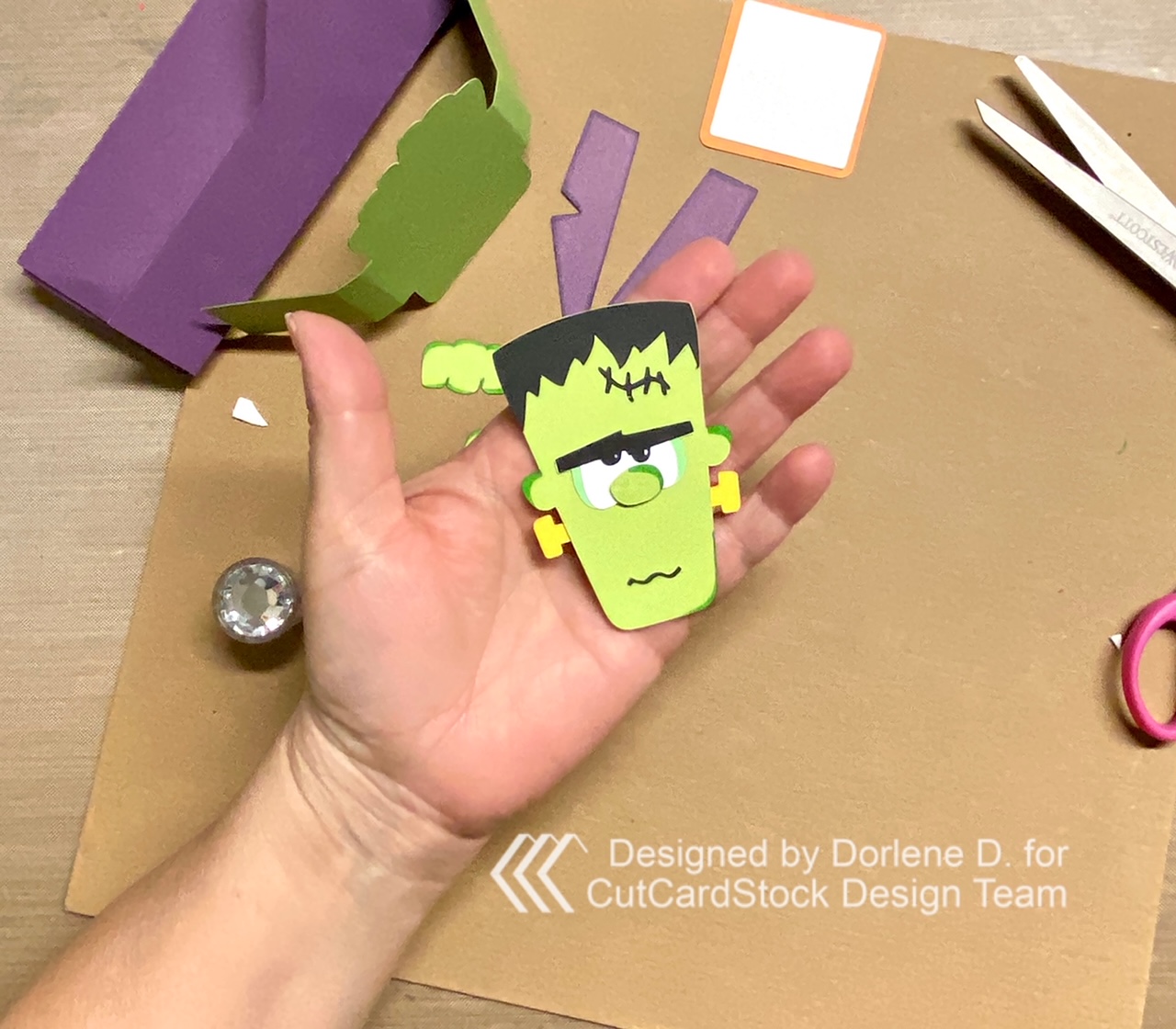 Frankenstein Candy Bar Holder - CutCardStock Blog
