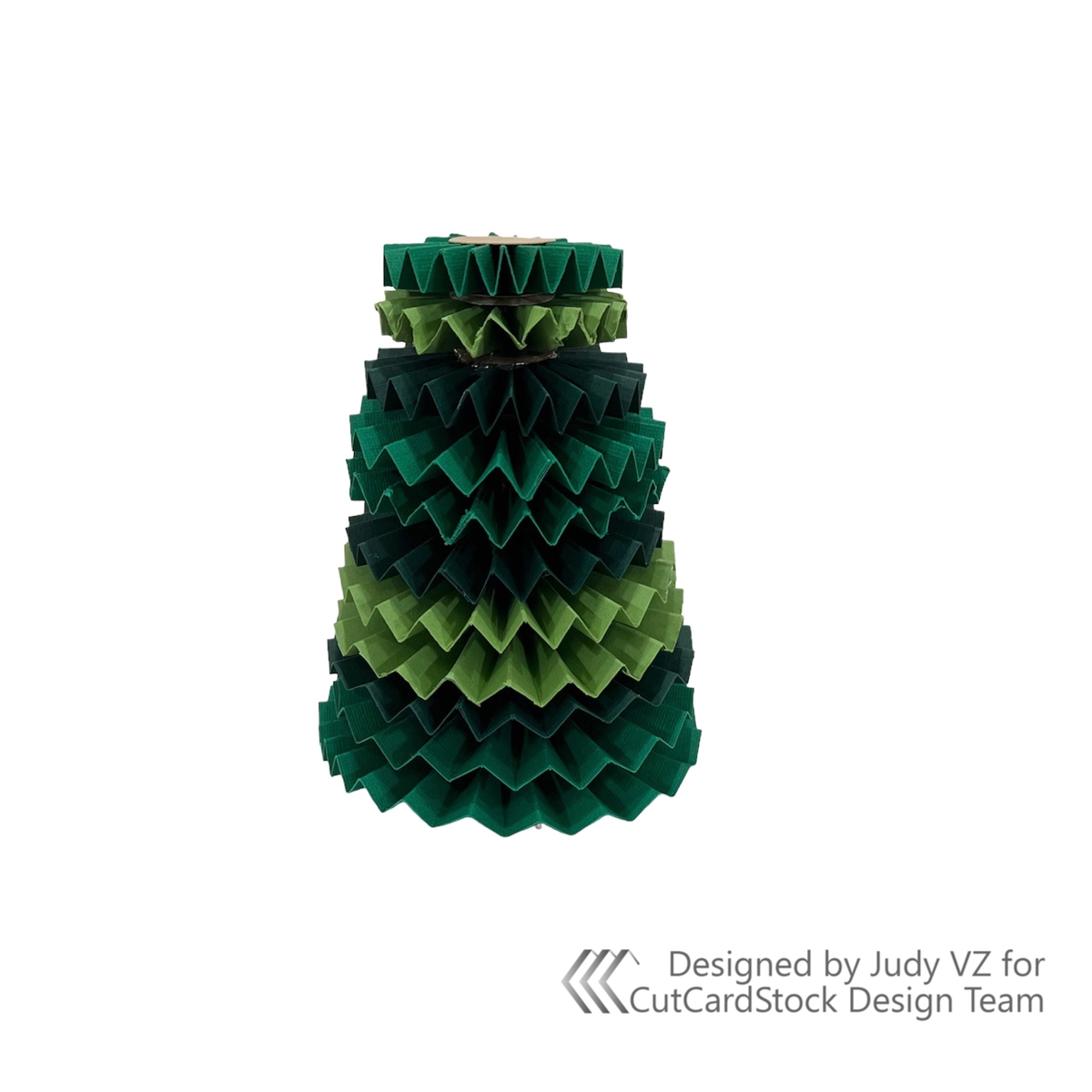 Rosette Christmas Tree - CutCardStock Blog