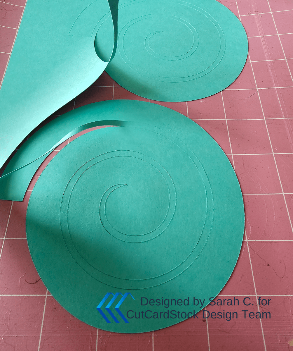 Shadow Box with Rolled Cardstock Flowers - CutCardStock Blog