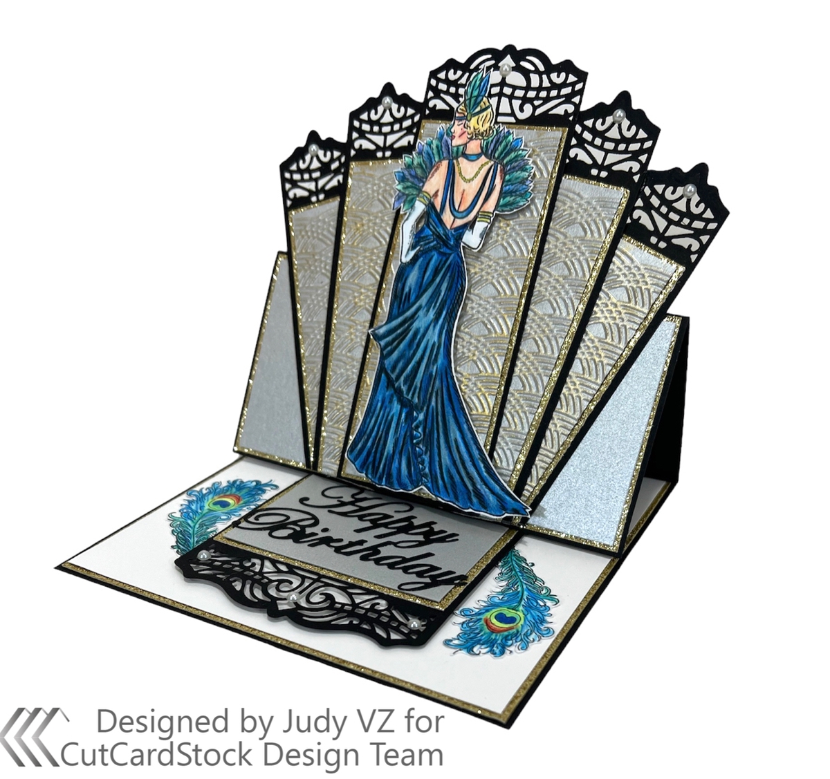 Art Deco Card - CutCardStock Blog