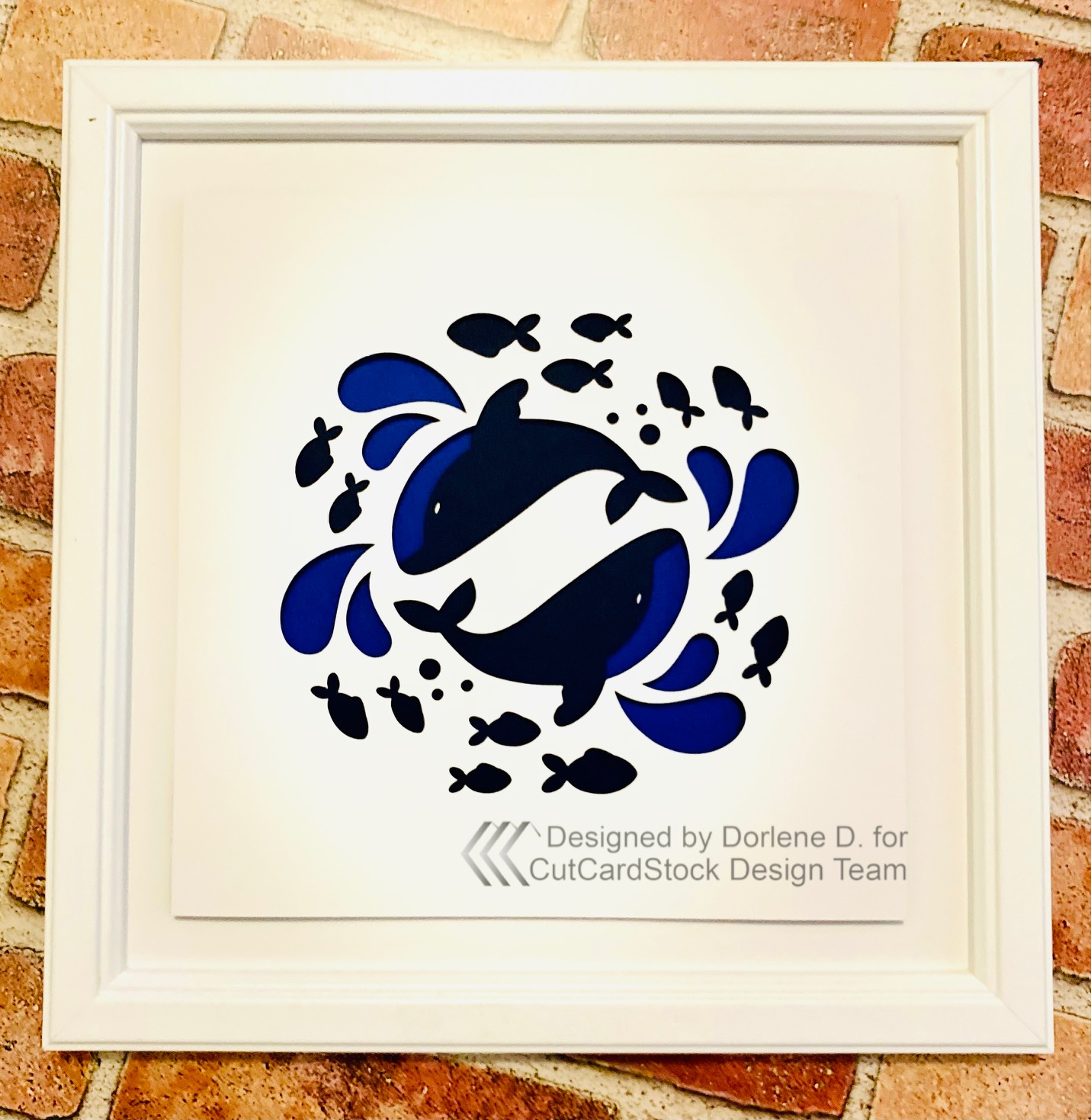 Whale Shadow Box - CutCardStock Blog