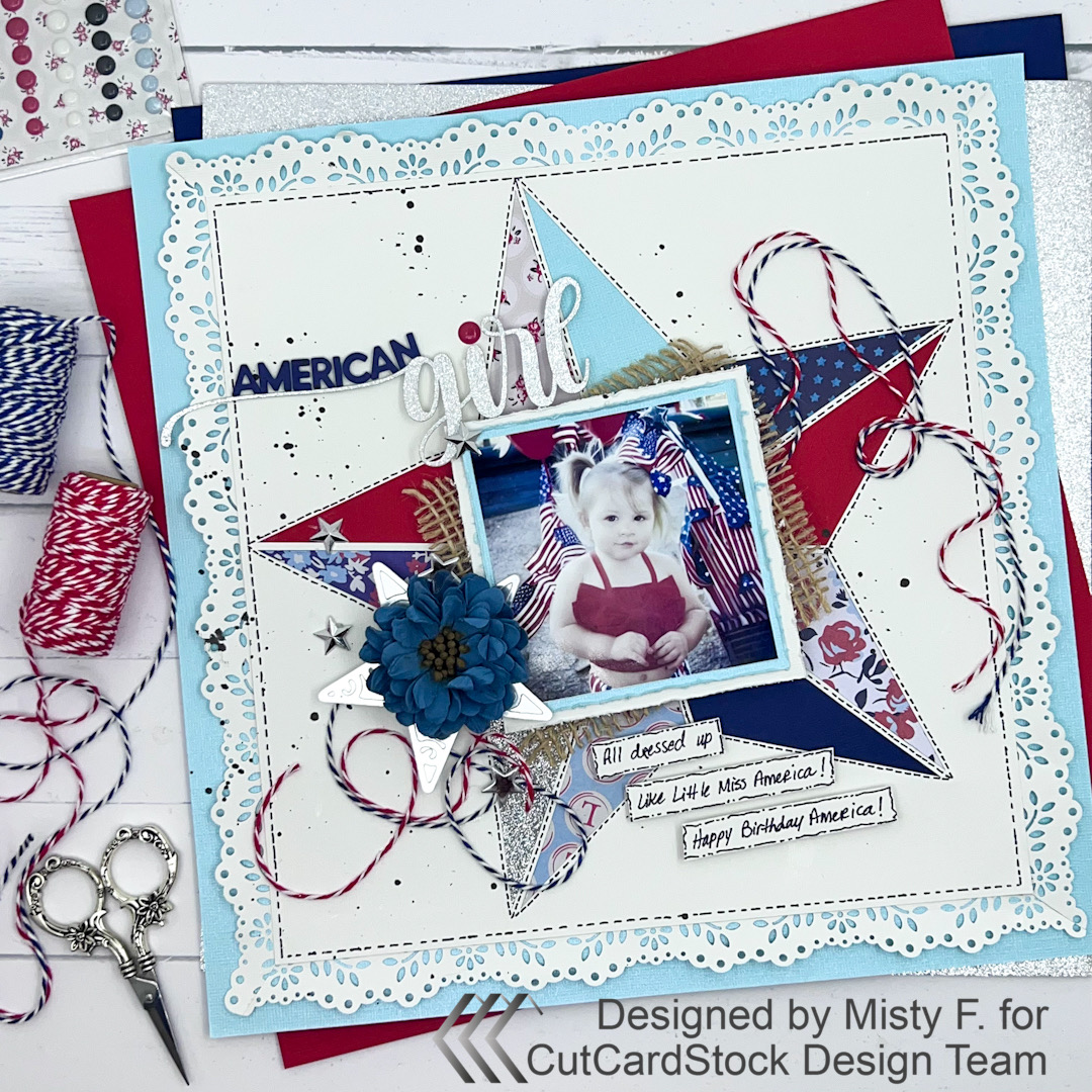 American Girl Layout - CutCardStock Blog
