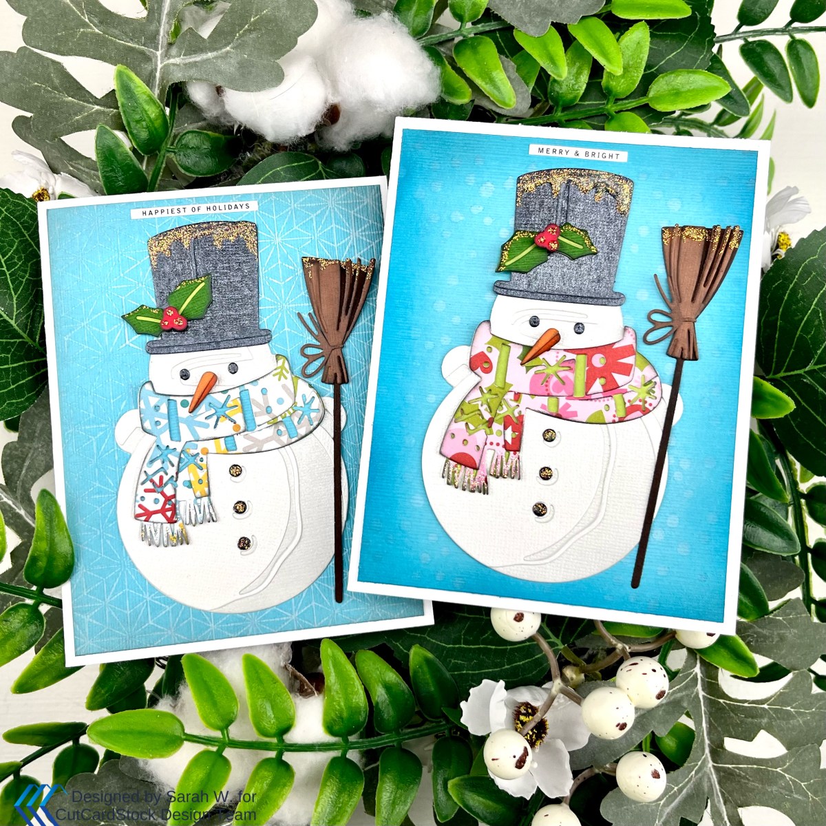 Snowman cards - CutCardStock Blog