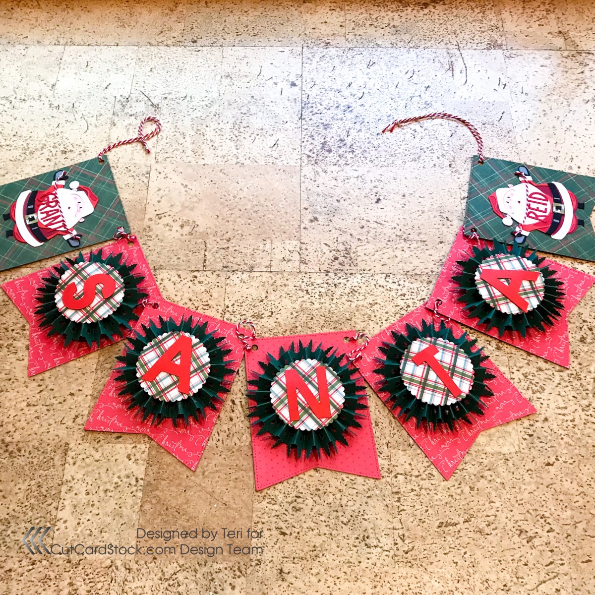 Make a Fun Holiday Santa Banner - CutCardStock Blog
