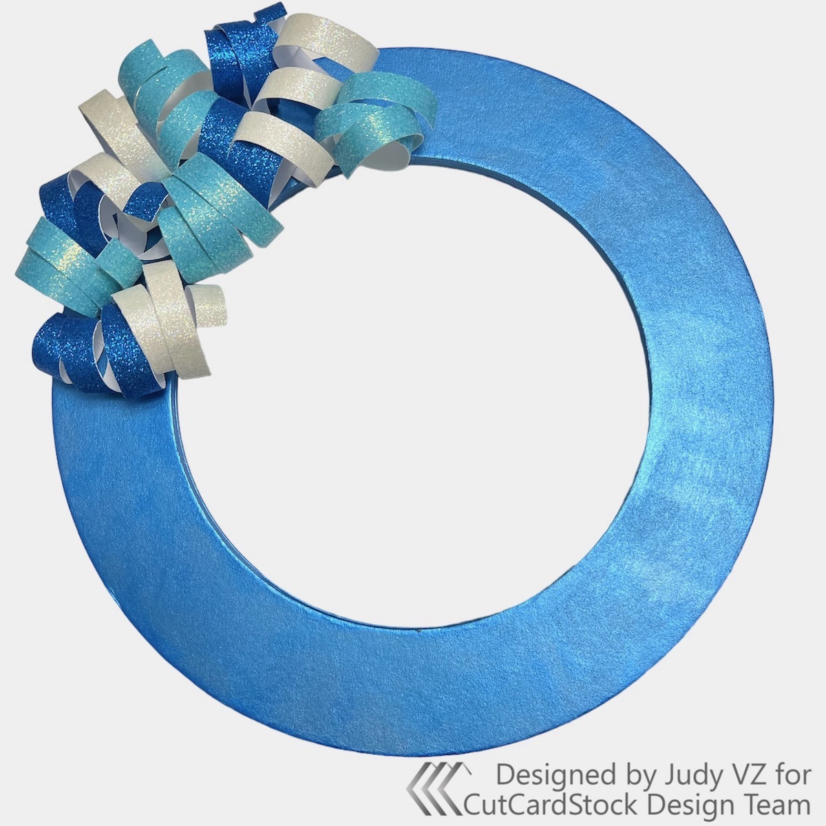 Curled Paper Wreath - CutCardStock Blog