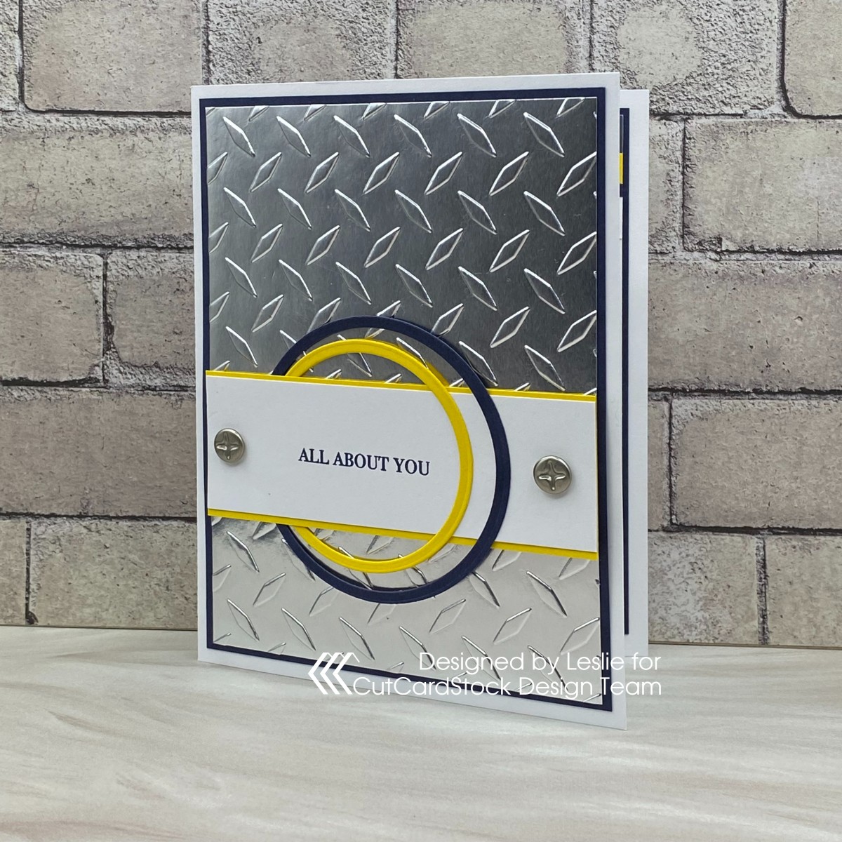 A Simple Masculine Card - CutCardStock Blog