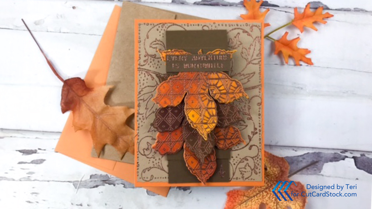 Interactive Fall Leaf Card - CutCardStock Blog