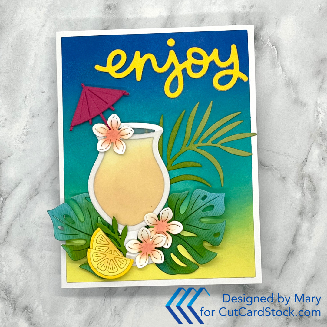 Summer Celebration Card - CutCardStock Blog