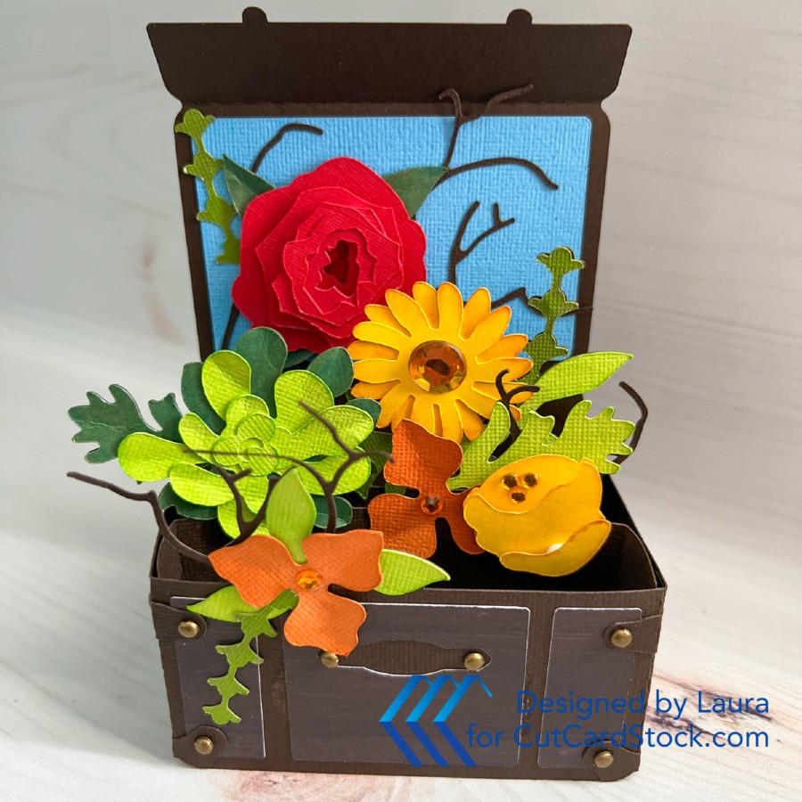 "Just Because" Wildflower Box Card - CutCardStock Blog
