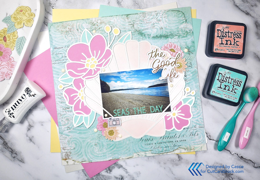 Seas the Day Layout - CutCardStock Blog