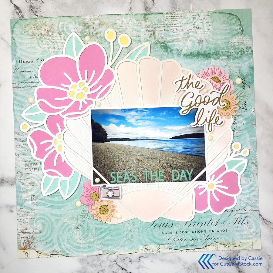Seas the Day Layout - CutCardStock Blog