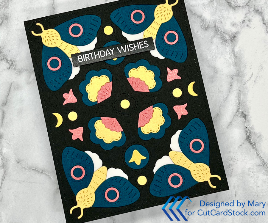 Colorful Inlay Birthday Card - CutCardStock Blog