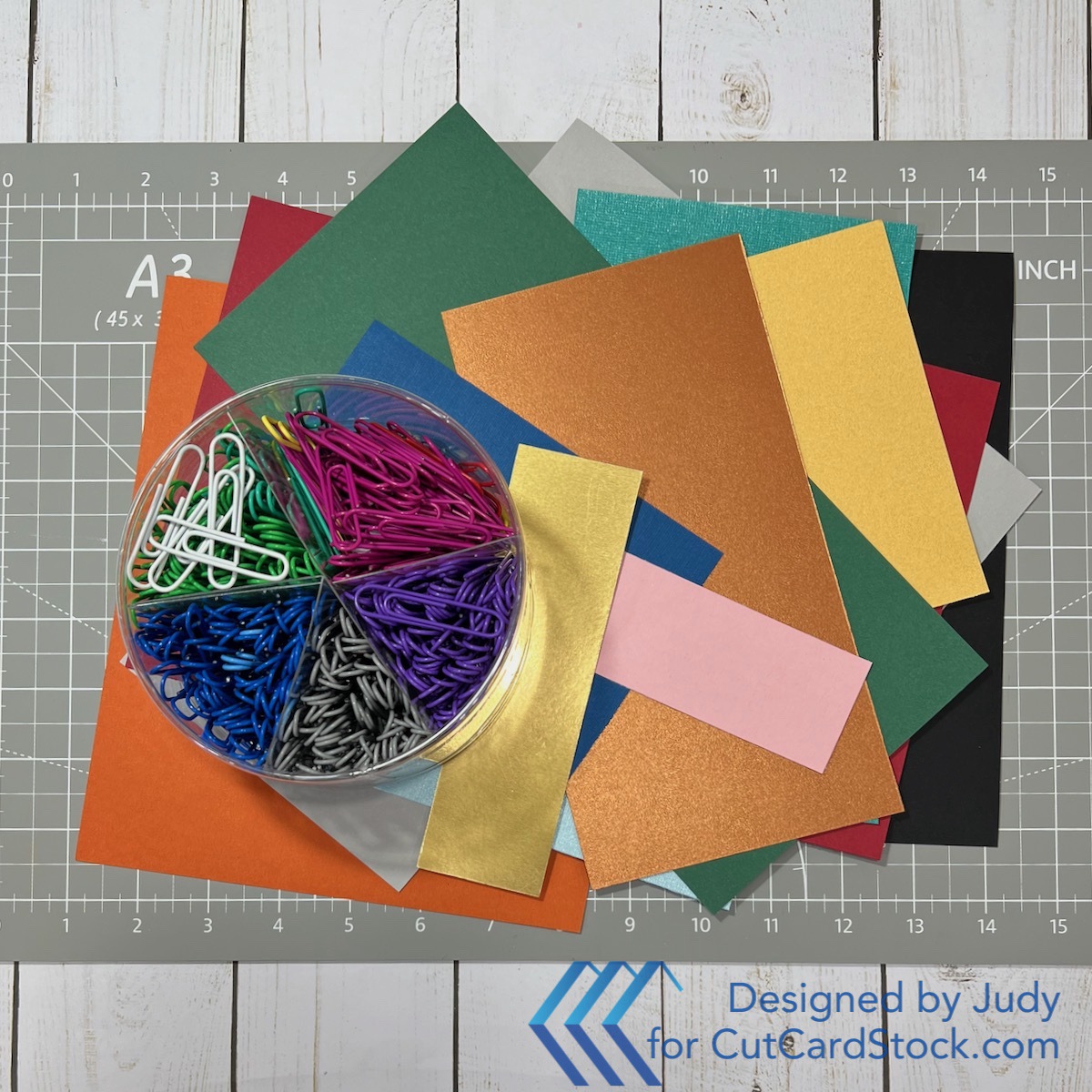Paperclip Embellishments & Folio - CutCardStock Blog