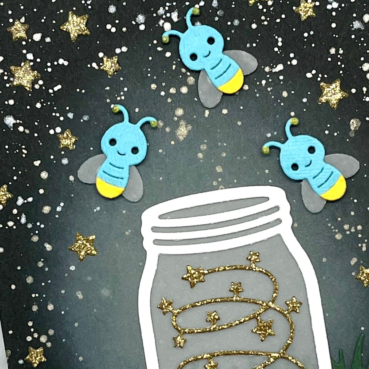 Sparkly Firefly Card - CutCardStock Blog