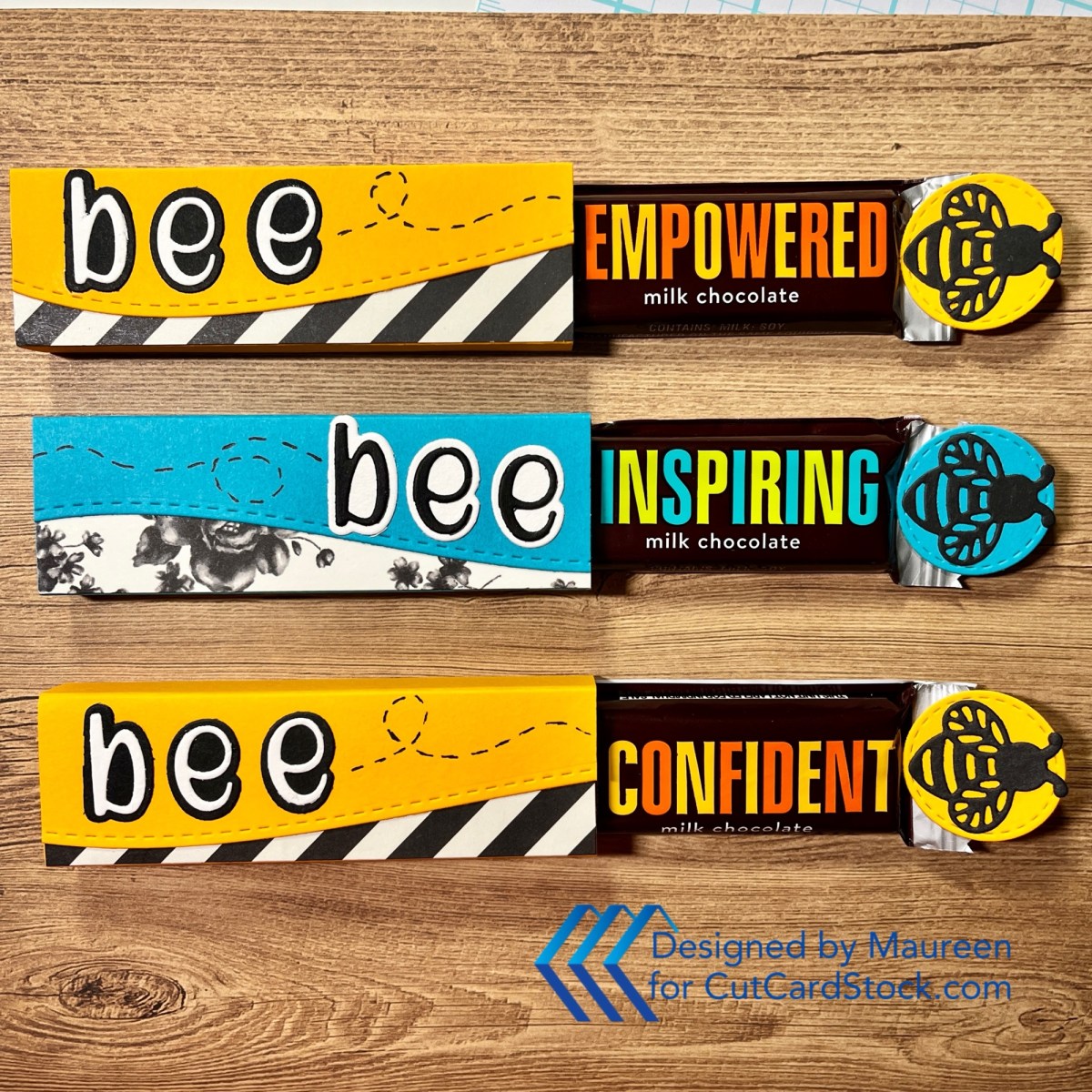 Candy bar sliders that are cute as can "bee" - CutCardStock Blog