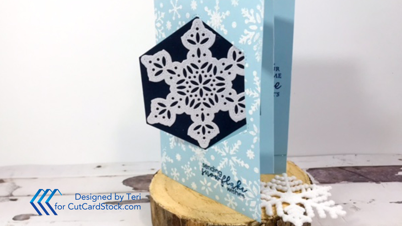 Snowflake Flip Card - CutCardStock Blog