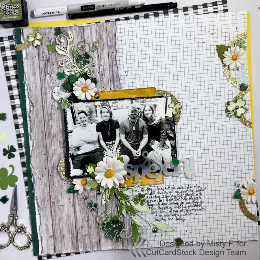 St. Patrick's Day Layout - CutCardStock Blog