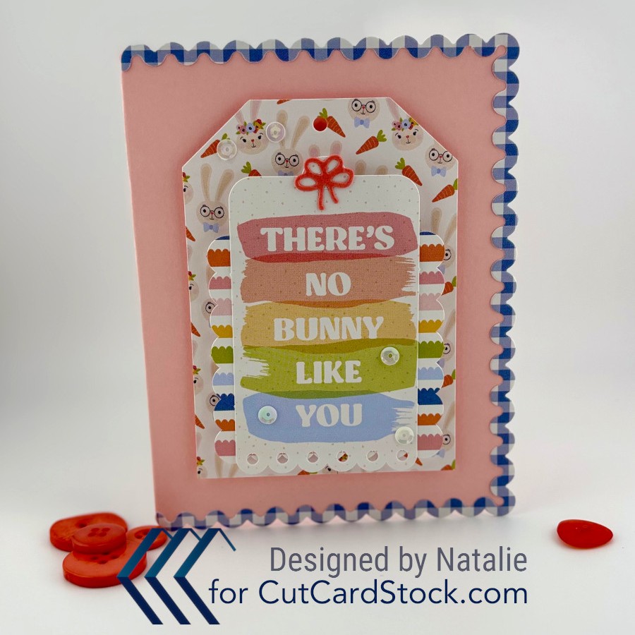 Cute and Simple Easter Card - CutCardStock Blog Cute and Simple Easter Card