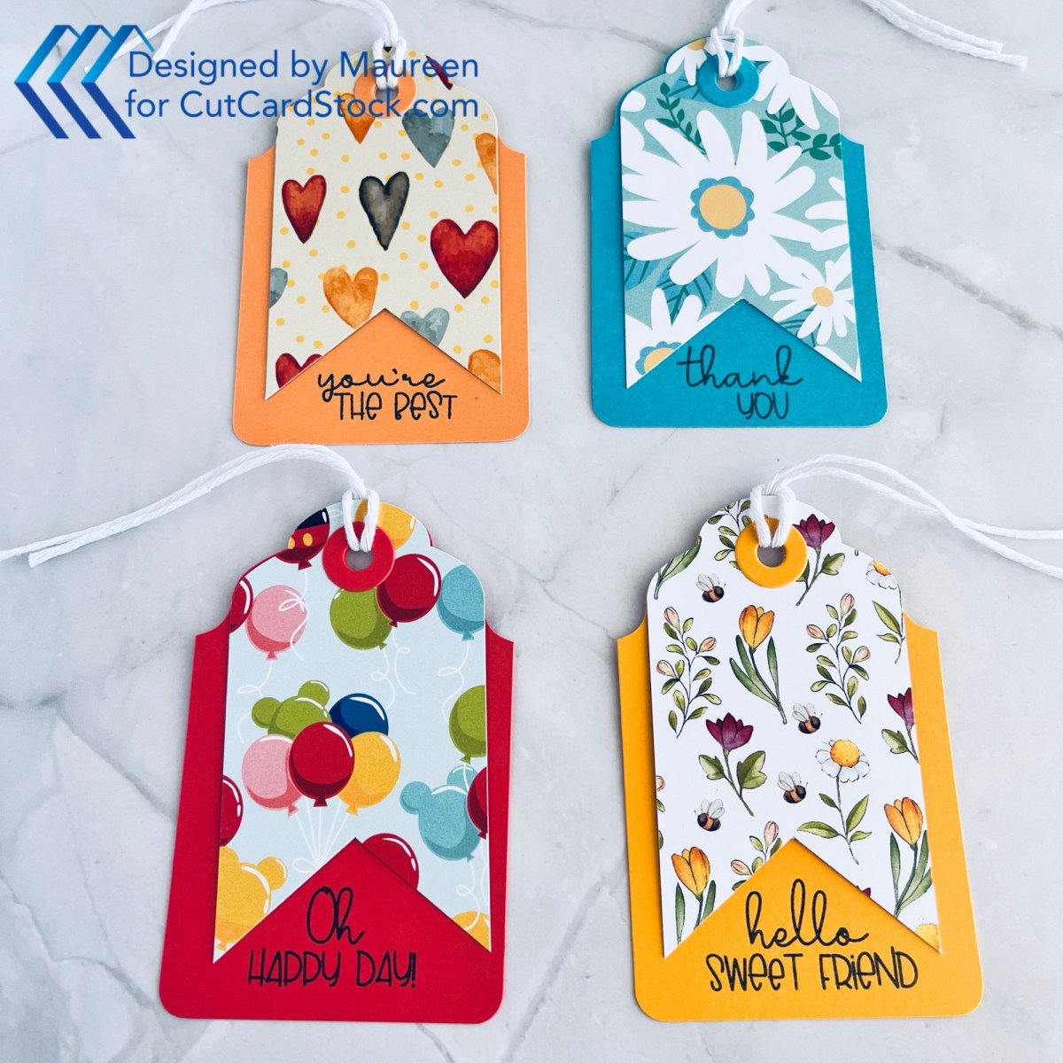 Scrap-busting with a quick tag idea - CutCardStock Blog
