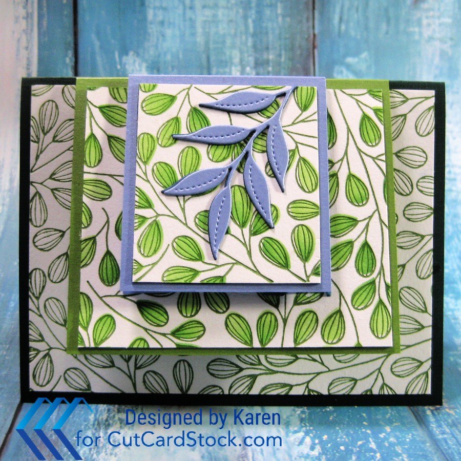 Letterpress Three Layer Card and Problem Solved - CutCardStock Blog