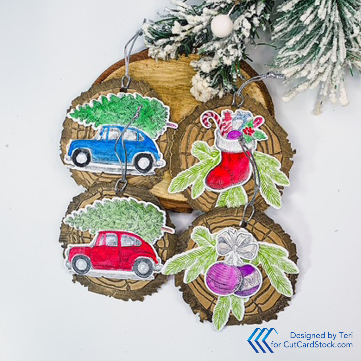 Create Your Own Holiday Ornaments - CutCardStock Blog