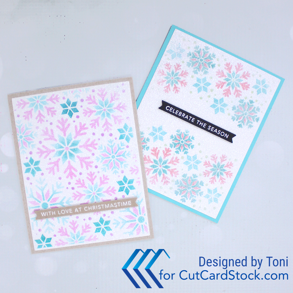 Shimmery Snowflakes - CutCardStock Blog