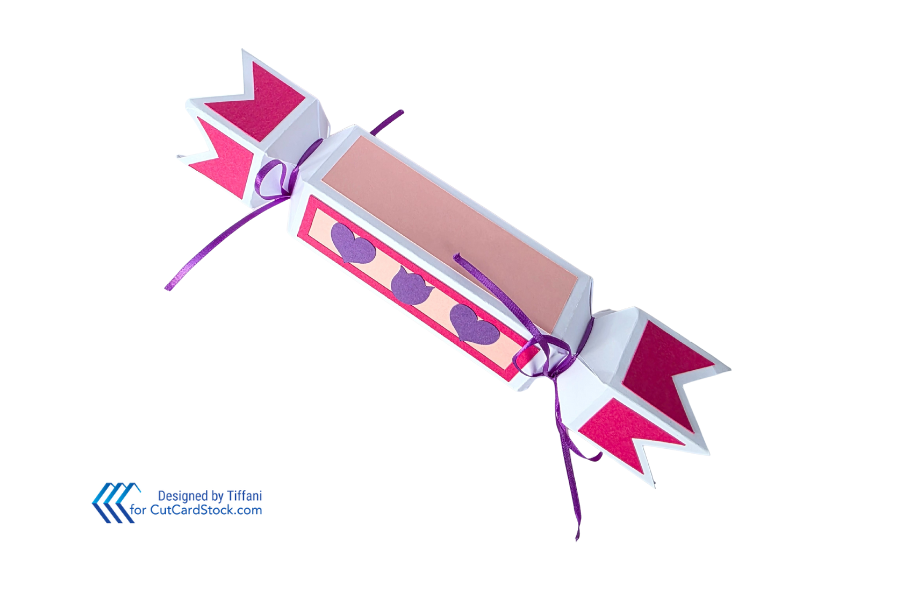 Happy Valentine Cracker Box Tutorial - CutCardStock Blog